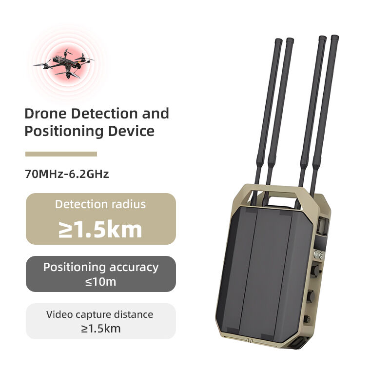 12km Portable Drone Detector with Wideband Detection