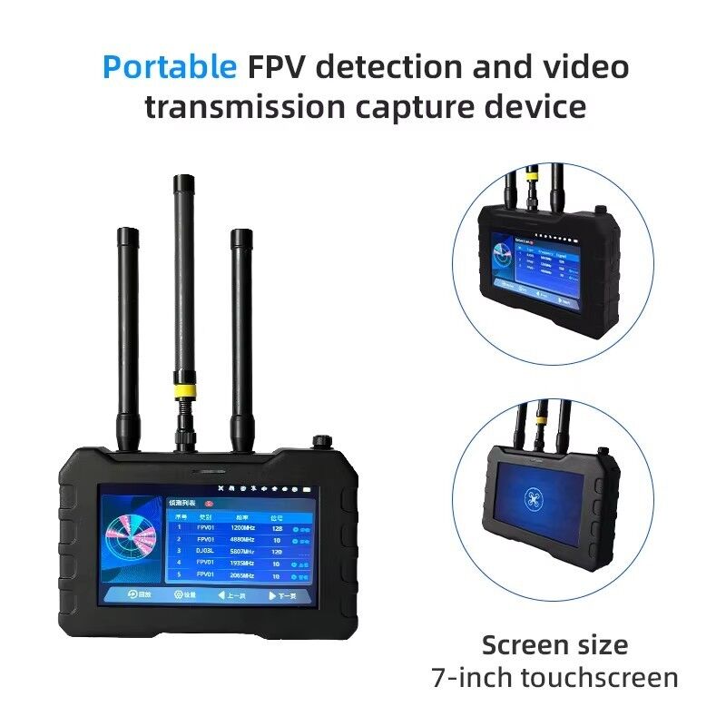 Portable Drone Detector with Full-Band Detection & Video Capture