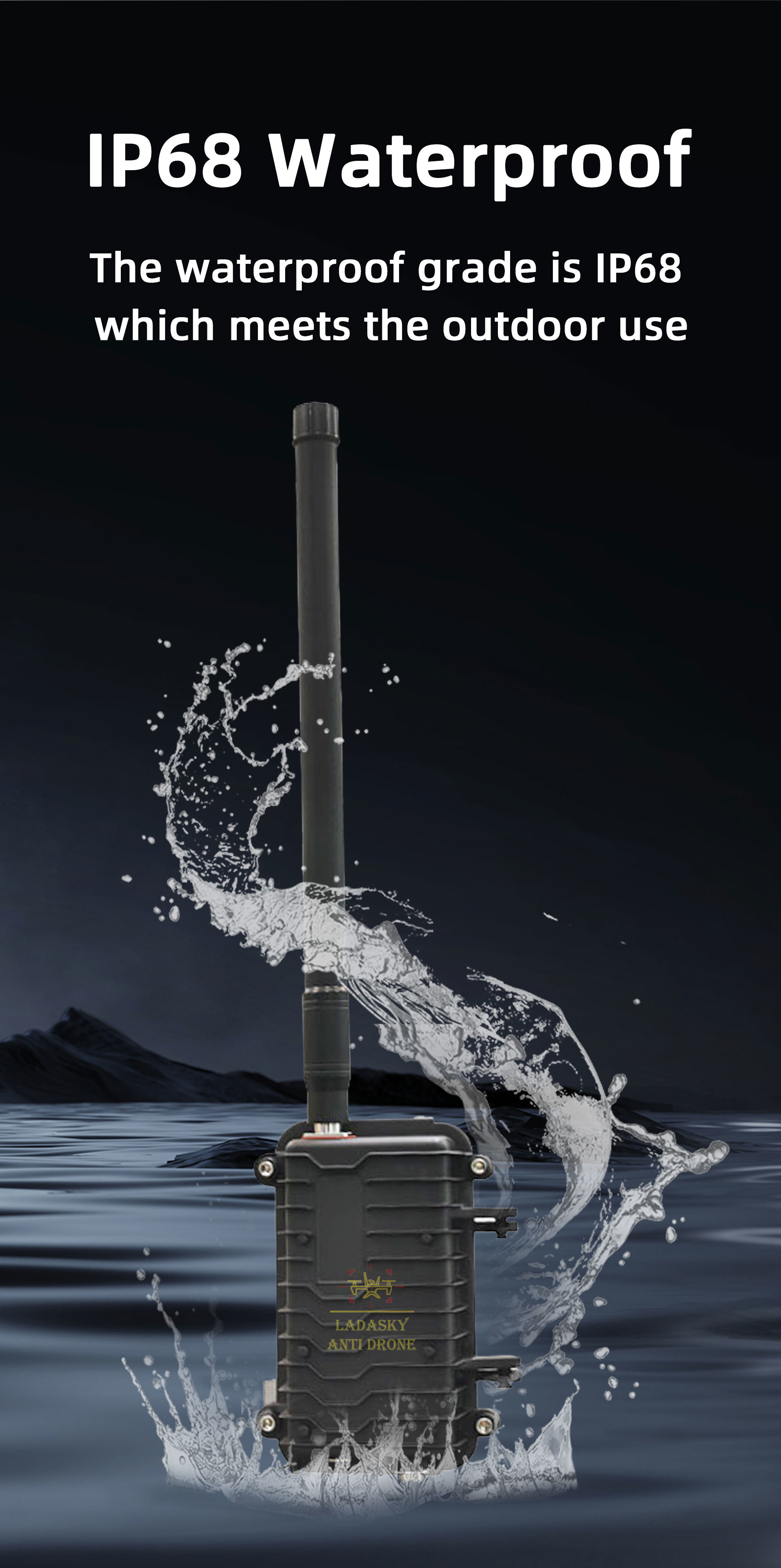 800-950MHz Portable Anti Drone Wearable Anti FPV Device 1 band With ...